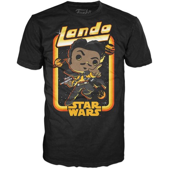 Funko | Shirts | Funko Pop Tees Star Wars Lando In Space Mens Black ...